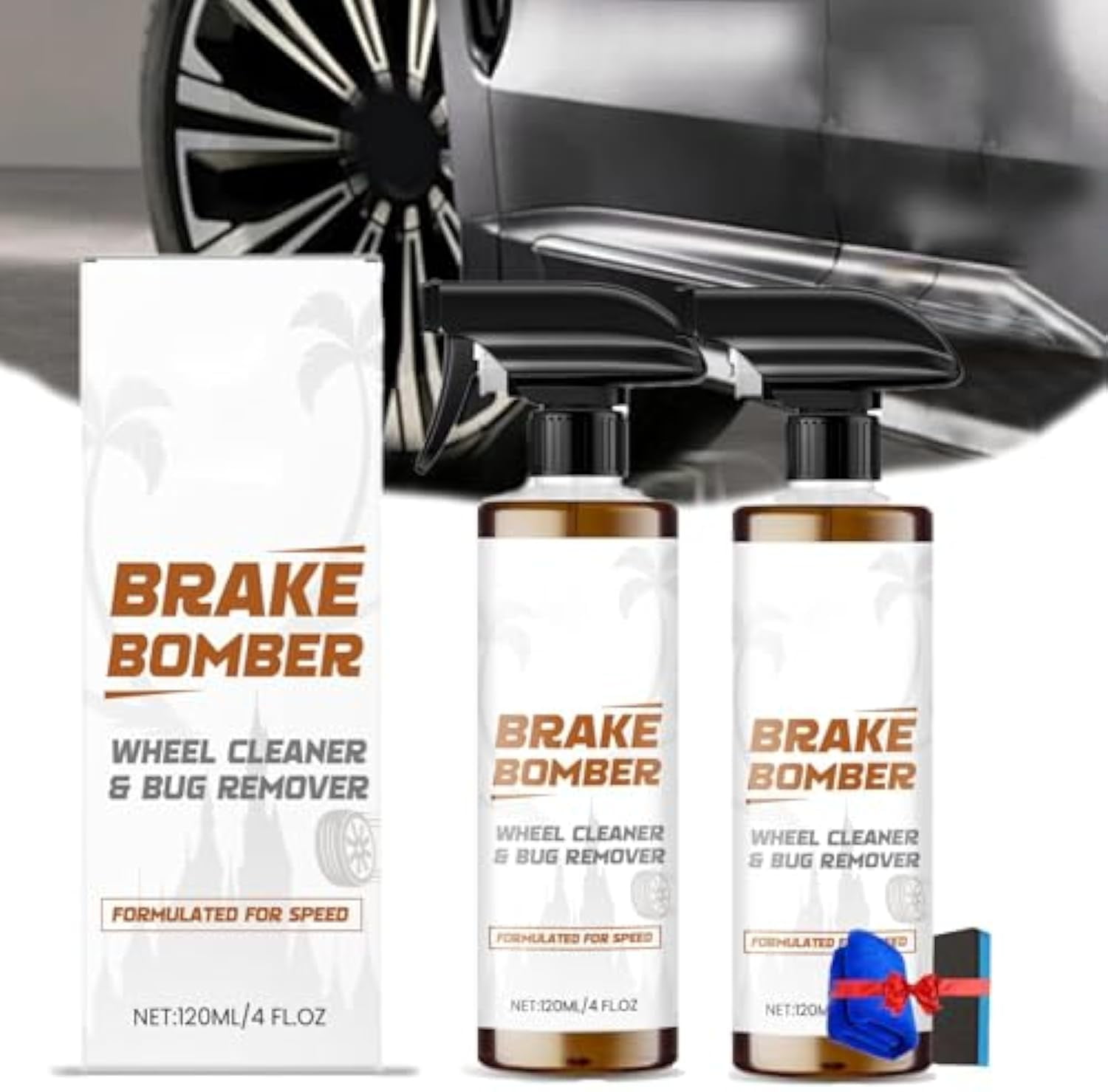Powerful Wheel and Tire Cleaner Spray, Brake Bomber Wheel Cleaner & Bug ...