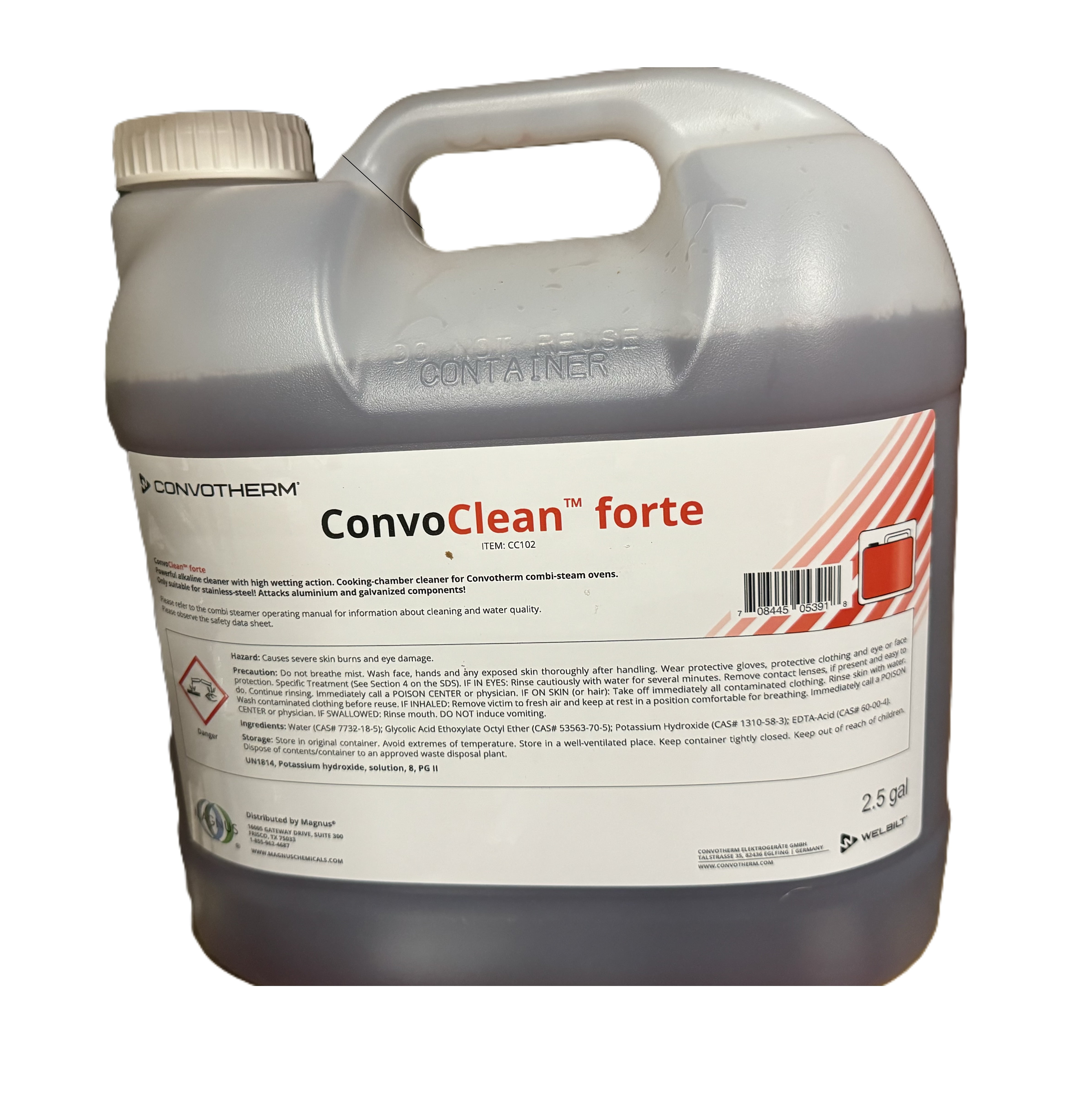 Powerful alkaline cleaner with high wetting action, attacks aluminium ...