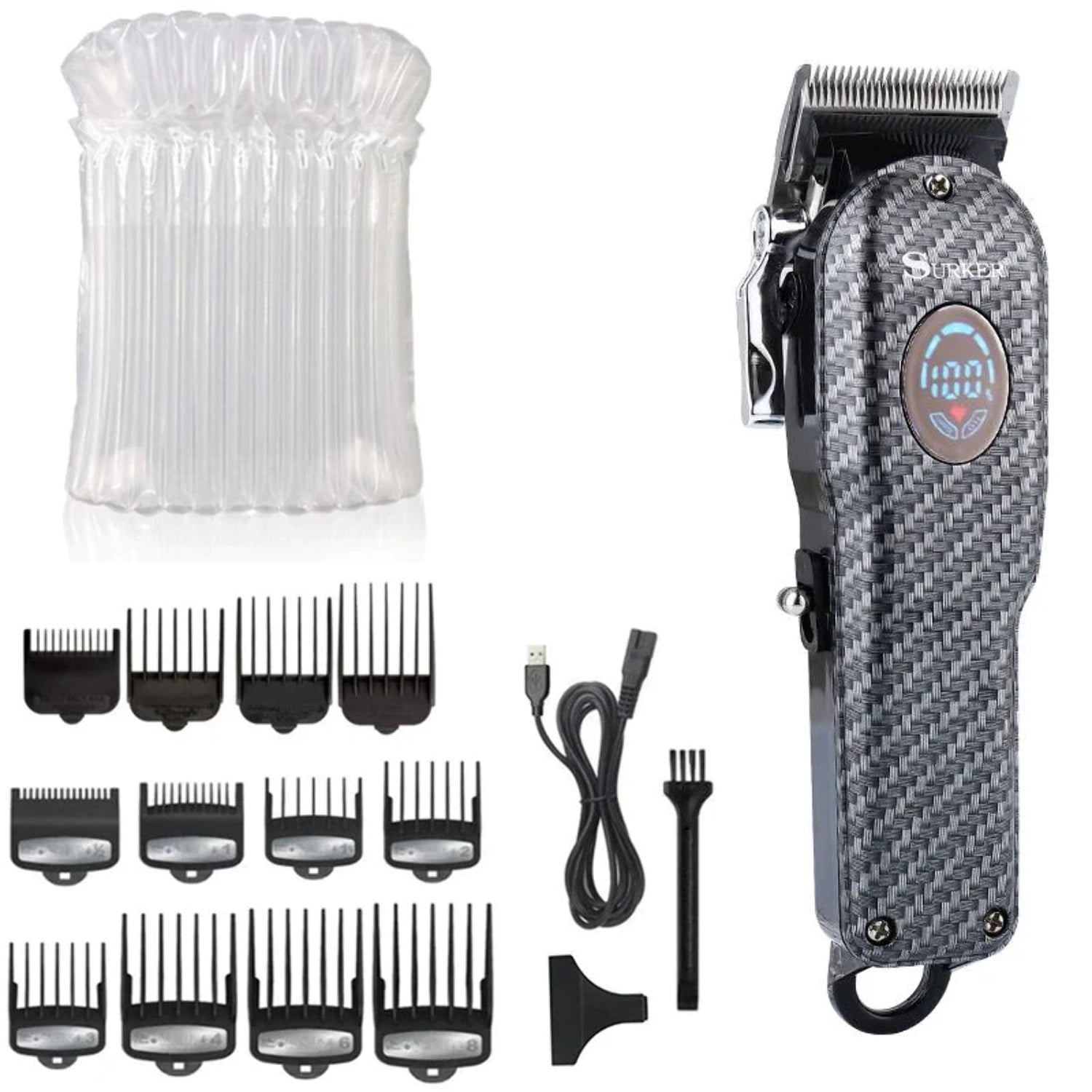 Powerful barber machine professional hair clipper men electric hair ...