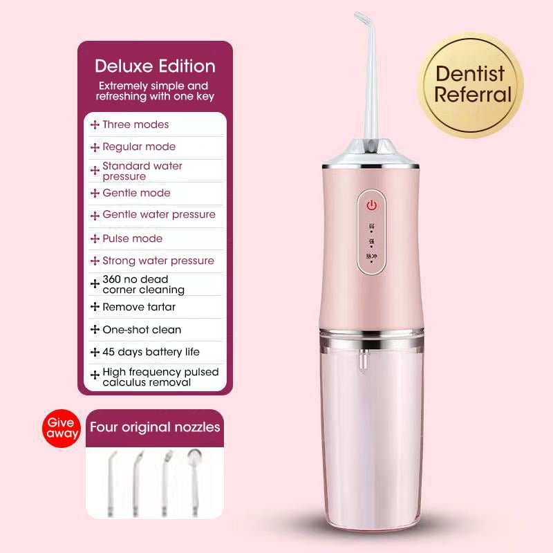 Powerful dental water jet pick flosser mouth washing machine portable ...