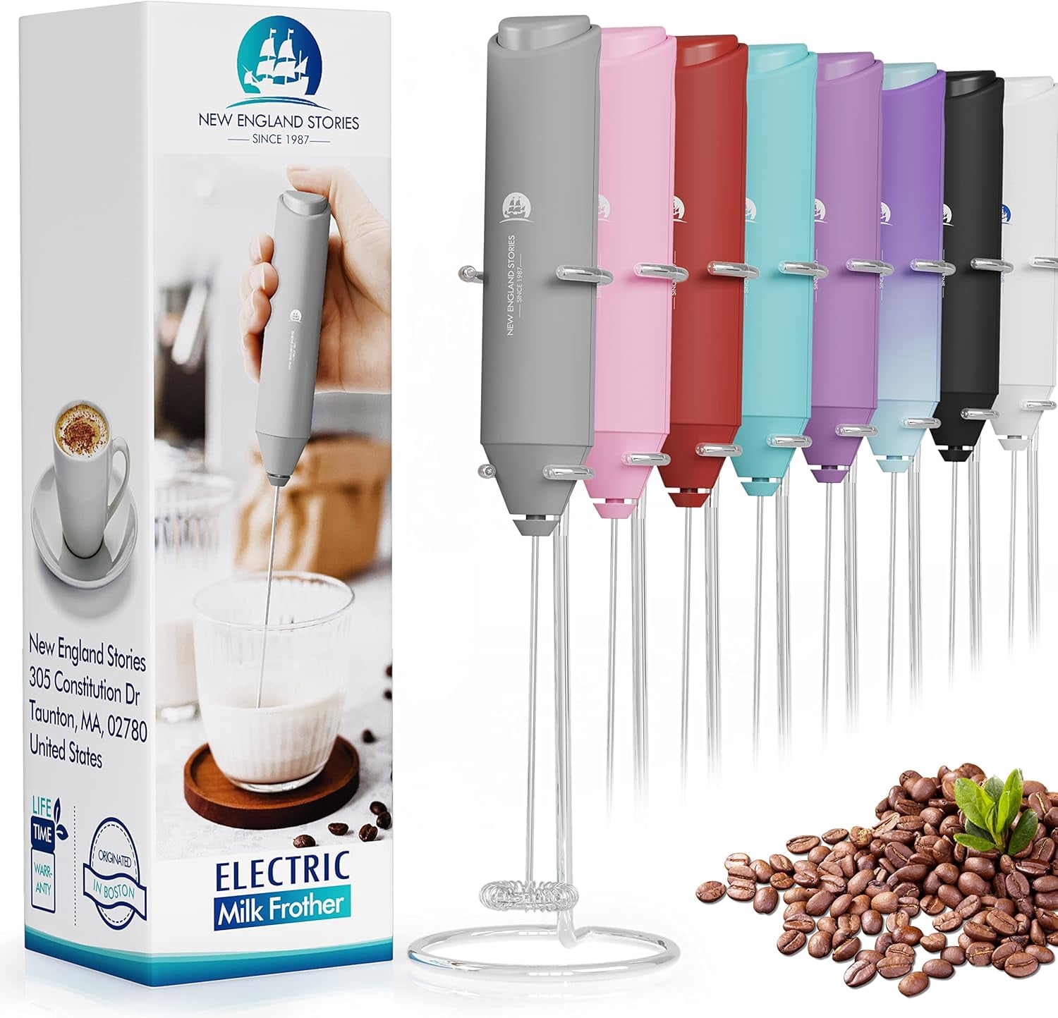 Powerful milk foam maker, handheld foam machine, mini beverage mixer ...
