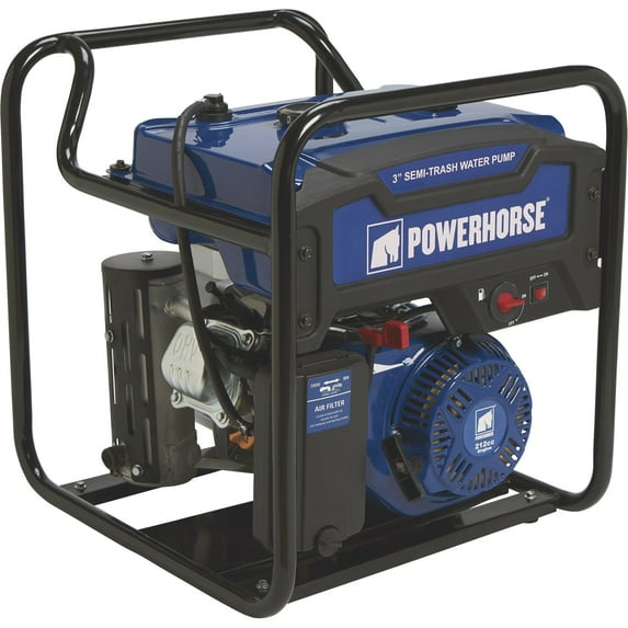 Powerhorse Extended Run Semi-Trash Water Pump, 3in. Ports, 14,160 GPH ...