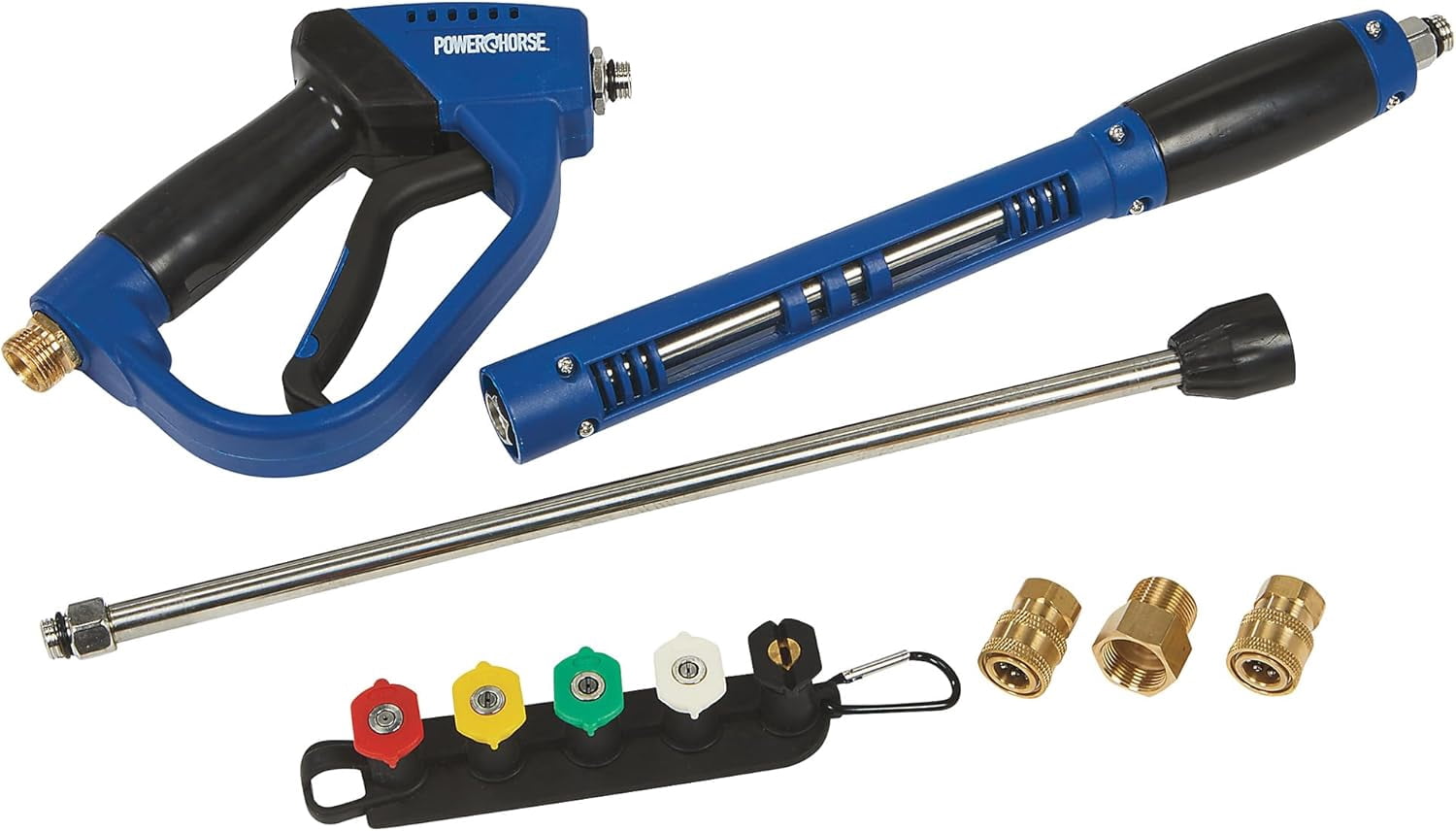 Powerhorse Pressure Washer Gun Kit with Wand Extension and Spray Tip ...