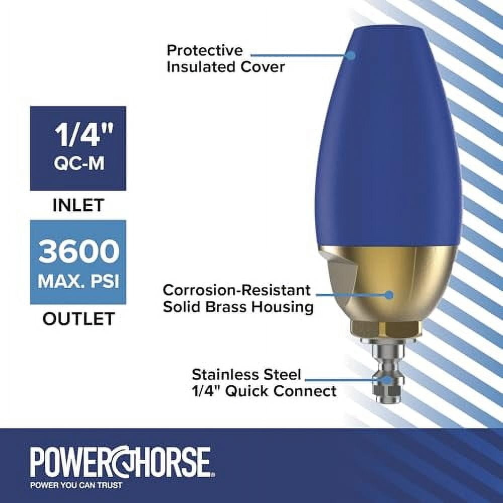 Powerhorse Pressure Washer Rotating Power Turbo Nozzle, Industrial ...