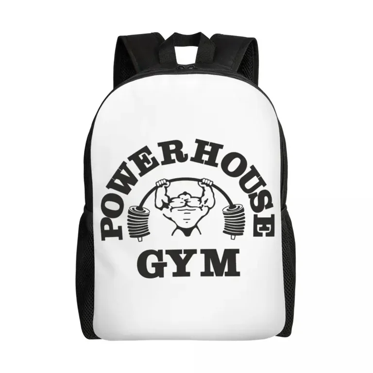 Powerhouse Gym Laptop Women s Backpack Men Basic Bookbag for College Students School Fitness Building Muscle Bags