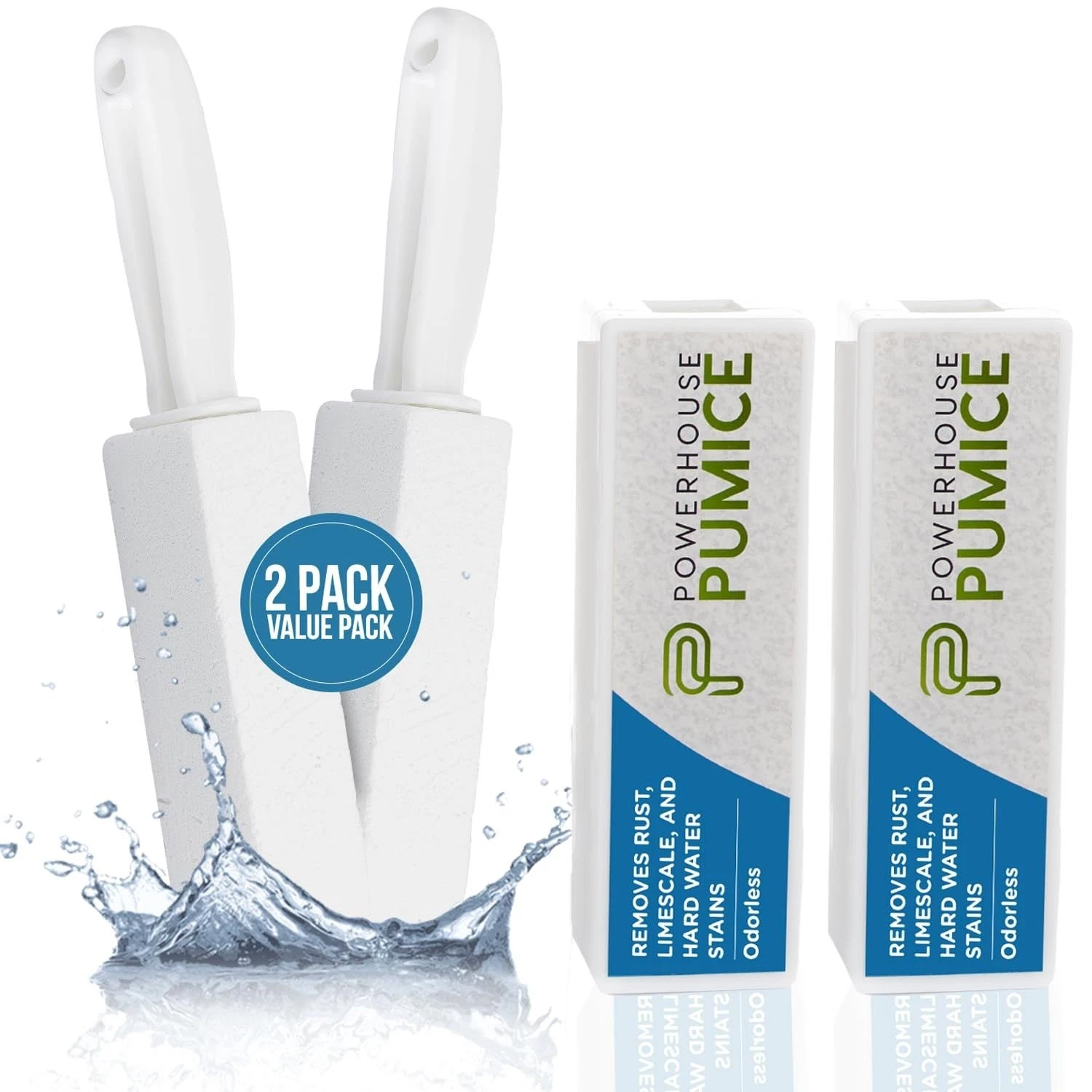 Powerhouse Pumice Toilet Bowl Cleaning Stone, 2 pack - Walmart.com