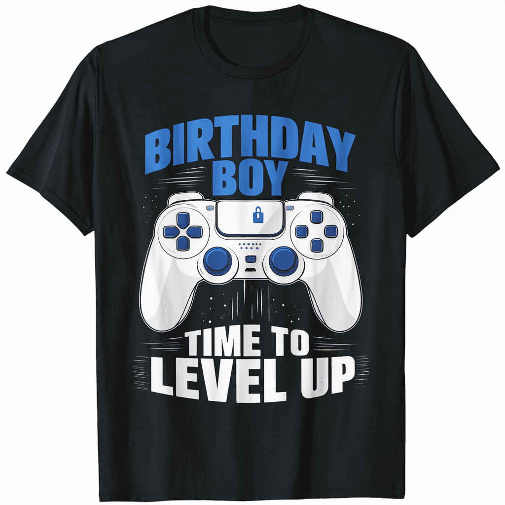 Powering Up Birthday Boy Level Up Shirt - Walmart.com