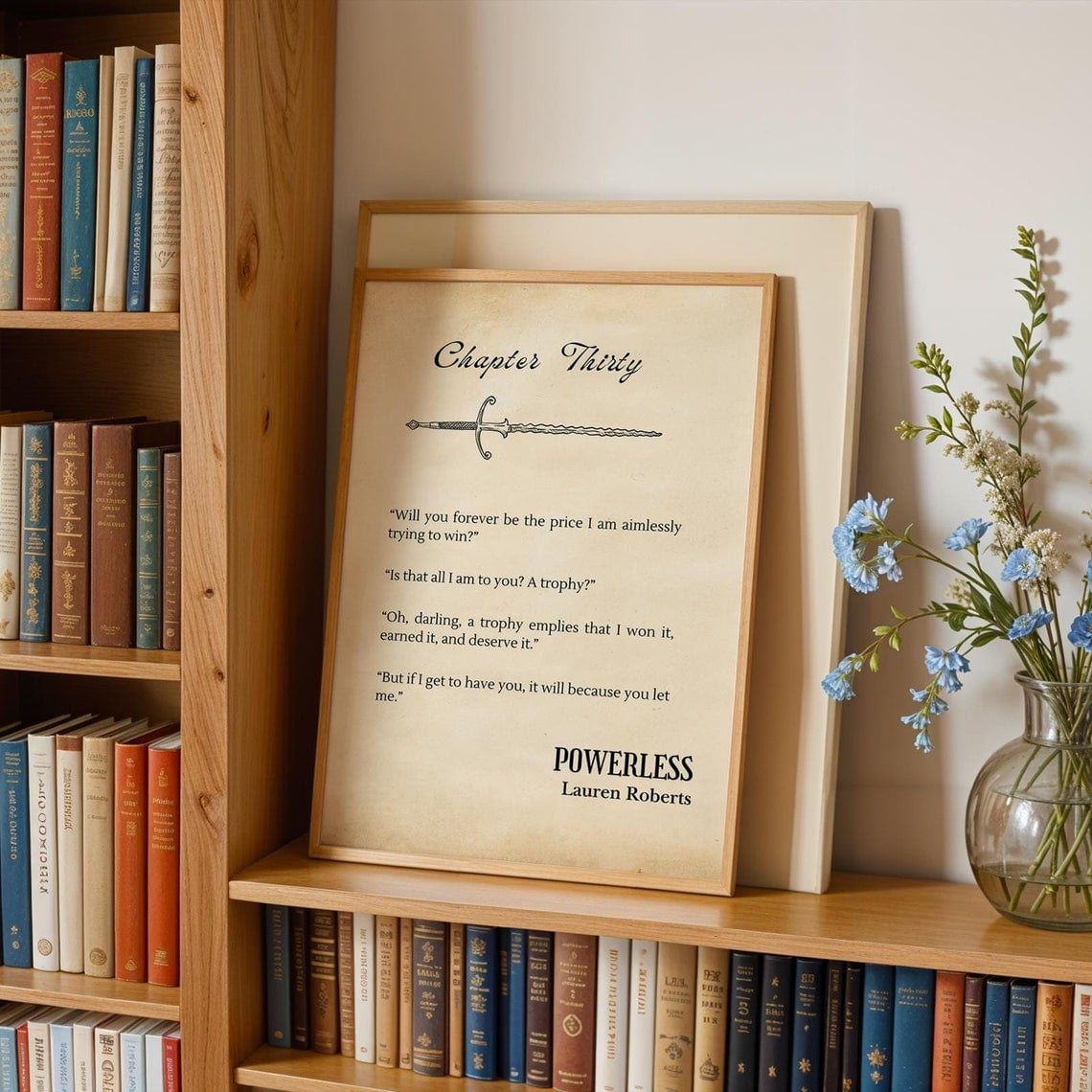 Powerless Poster Lauren Roberts Book Quotes Wall Decor, Bookworm ...