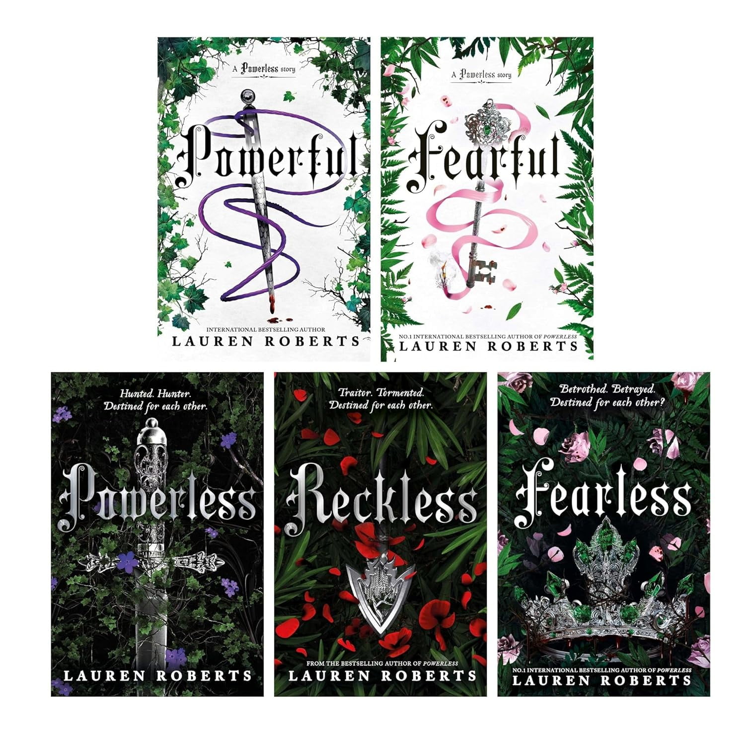 Powerless Trilogy & Companion Story (5-Book Collection Set) by Lauren ...