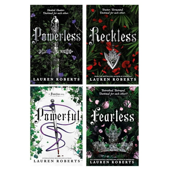 Powerless Trilogy and Powerful 4 Books Collection Set by Lauren Roberts ...