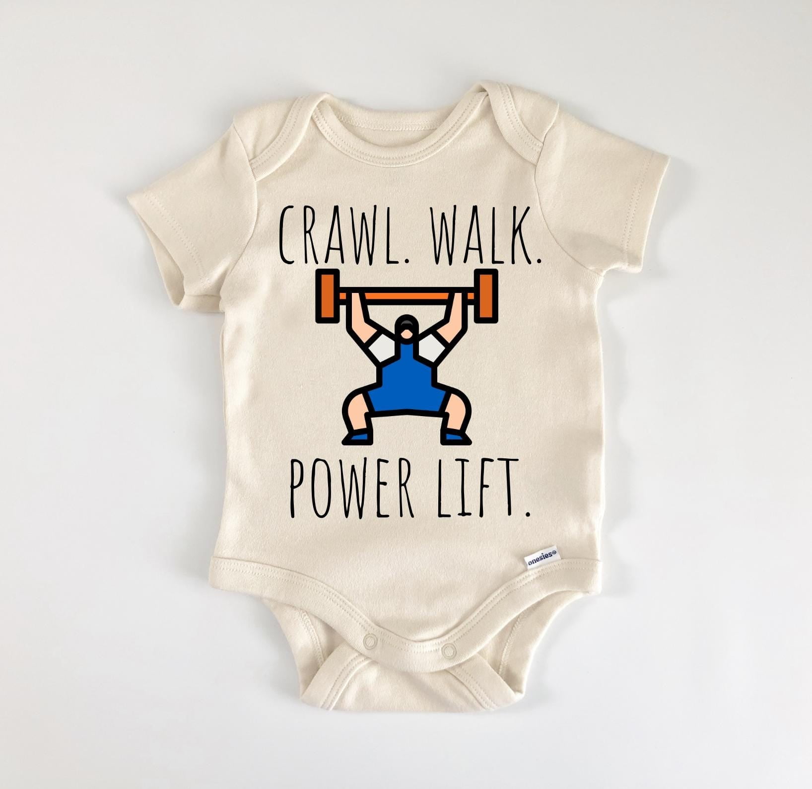 Powerlifter Powerlifting - Baby Boy Girl Clothes Infant Bodysuit Funny ...