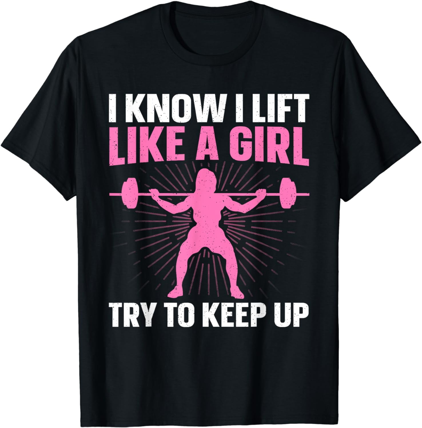 Powerlifting Art For Women Girls Weightlifting Power Lifting T-Shirt ...