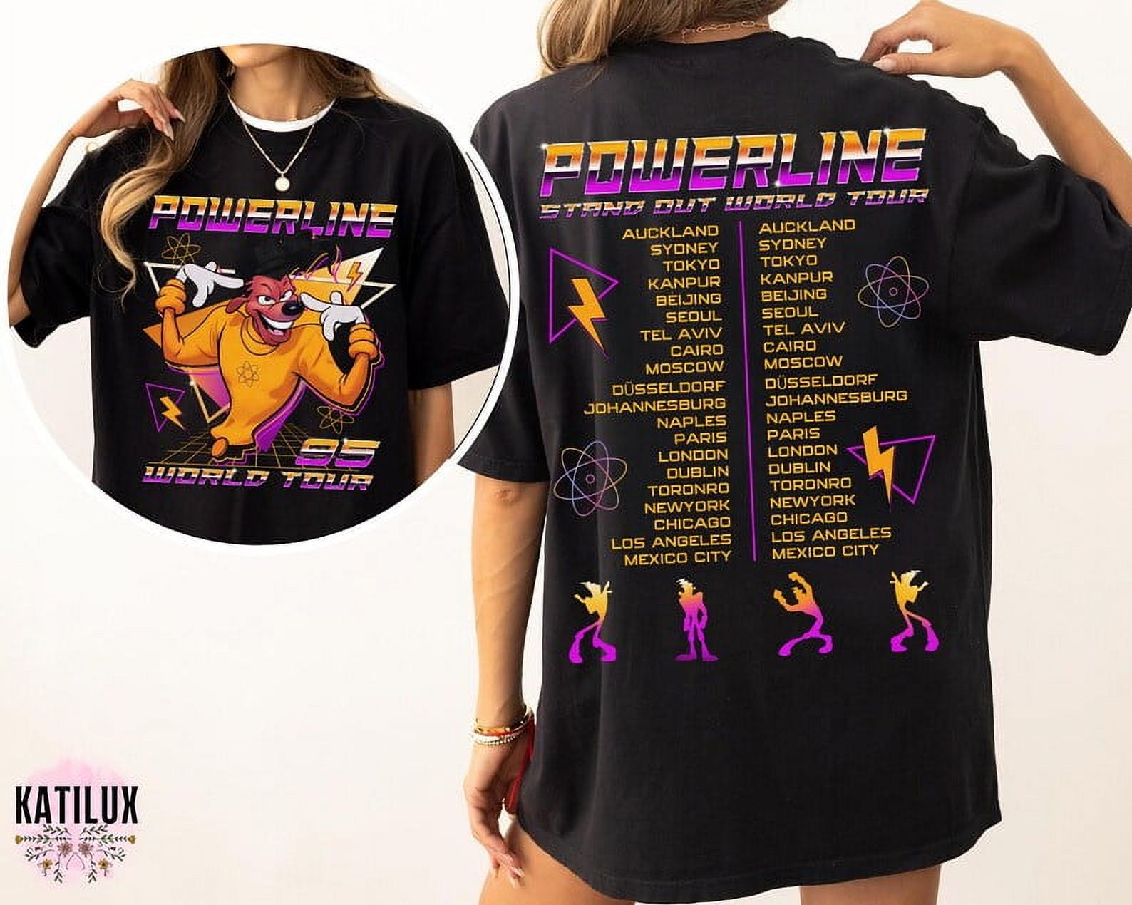 Powerline Stand Out World Tour Shirt 2 Side – Iconic 90s Concert ...