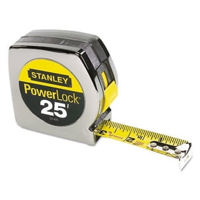 FatMax Classic Tape Measure, 1-1/4 in W x 25 ft L, SAE, Black/Yellow ...