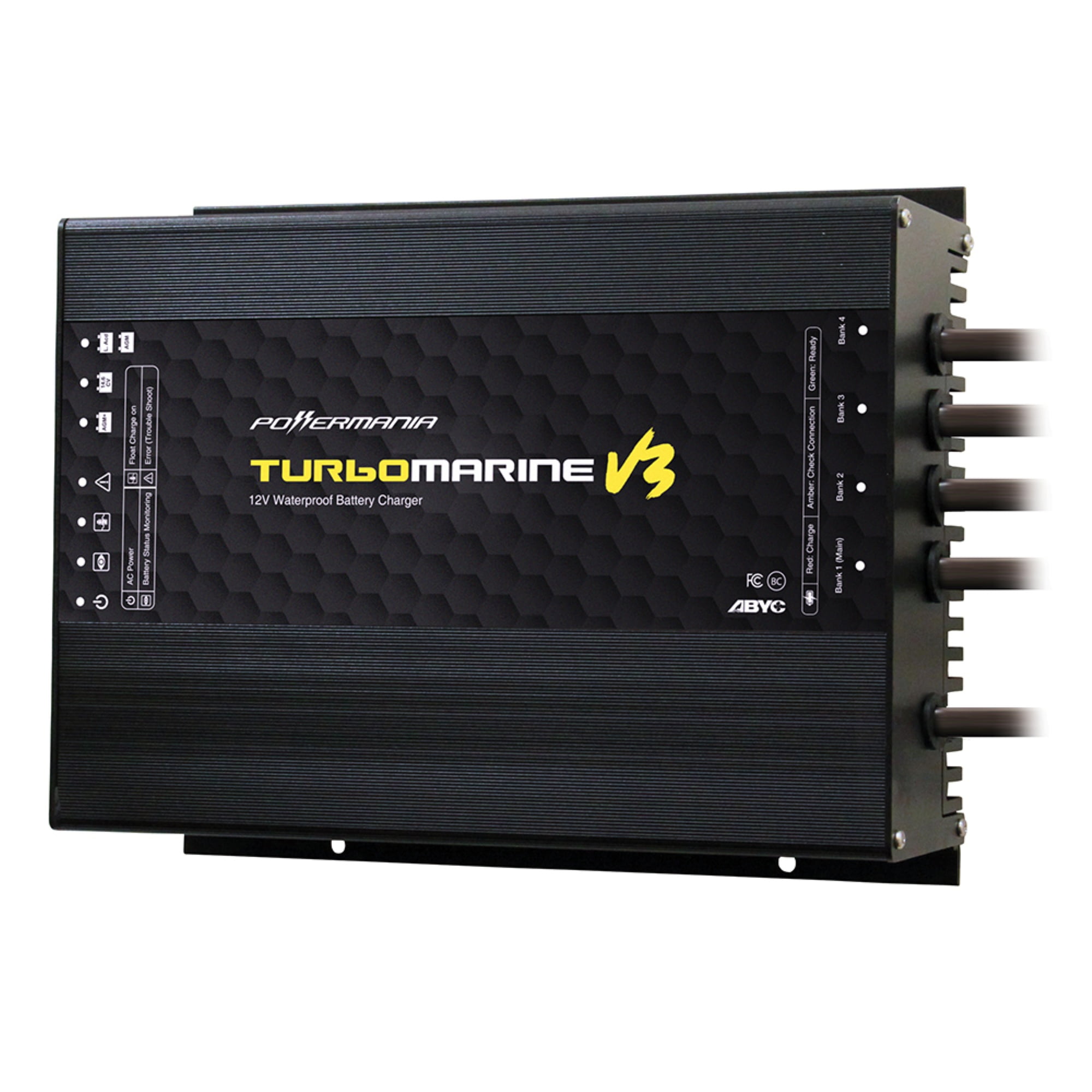 Powermania Turbo M340V3 40 Amp 3-Bank 12/24/36VDC Waterproof Charger ...