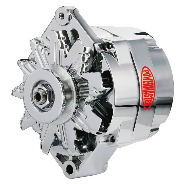 Powermaster 17294 Alternator 12si 100 Amp One Wire OE Look Chrome ...