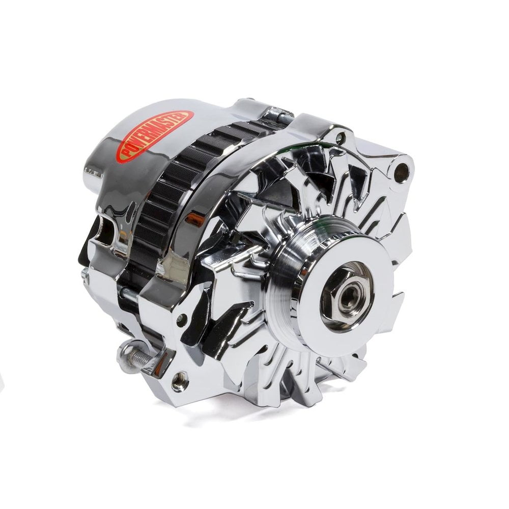 Powermaster GM CS130 Alternator 140 Amp w/1v Pulley Chrome - Walmart.com