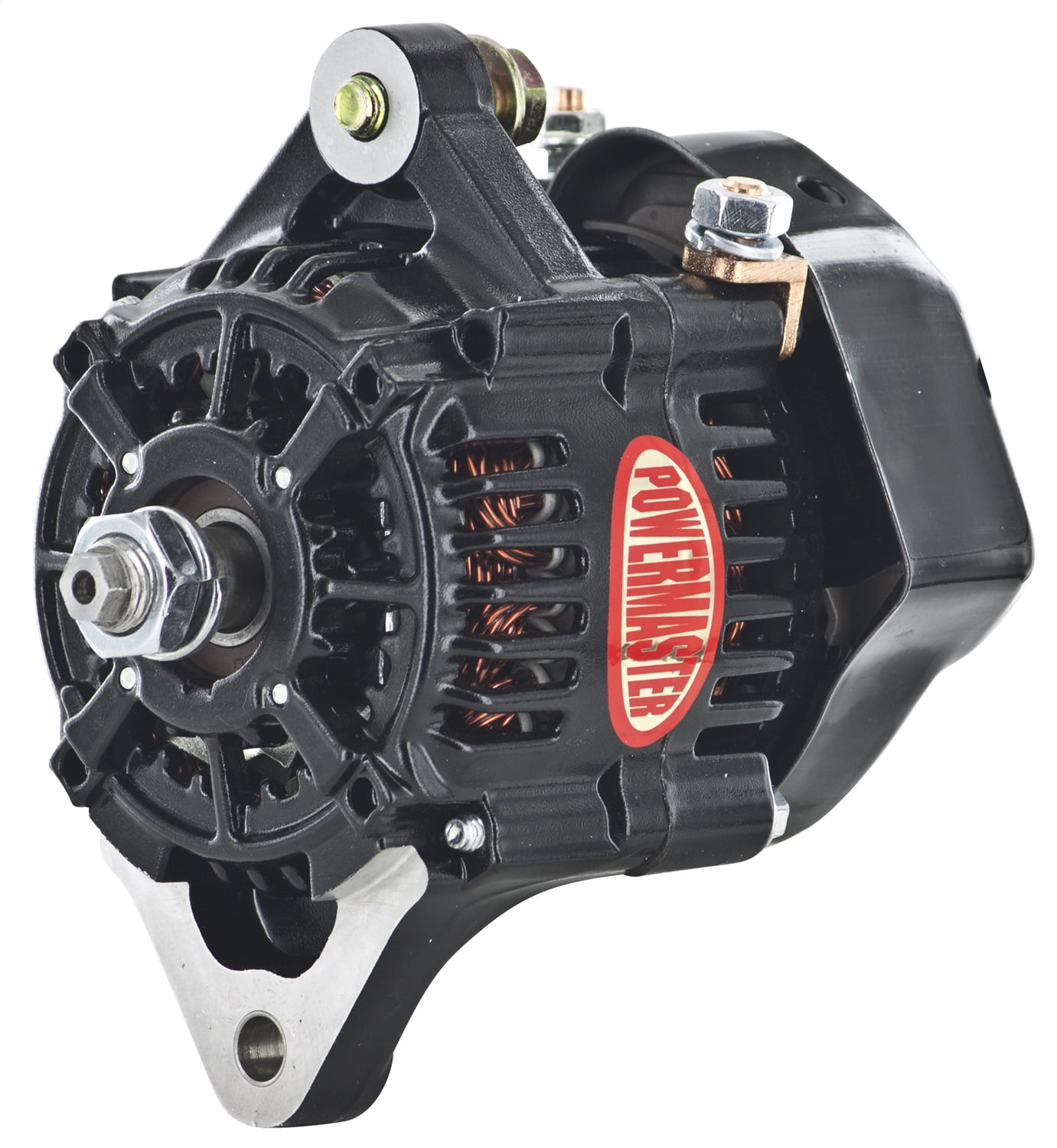Powermaster 8166 Racing Alternator Mini Denso 50 Amp. - Walmart.com