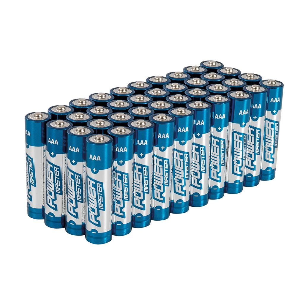 Powermaster - AAA Super Alkaline Battery LR03 40pk - 40pk - Walmart ...