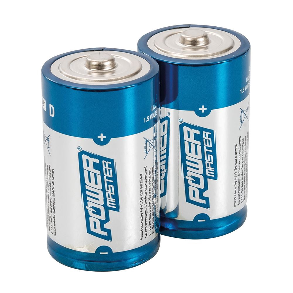 Powermaster - D-Type Super Alkaline Battery LR20 2pk - 2pk - Walmart.com