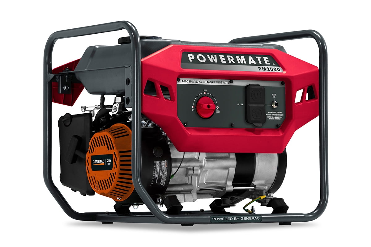 Powermate PM2000 - 2,000 Watt Gasoline Powered Portable Generator, 49 ...