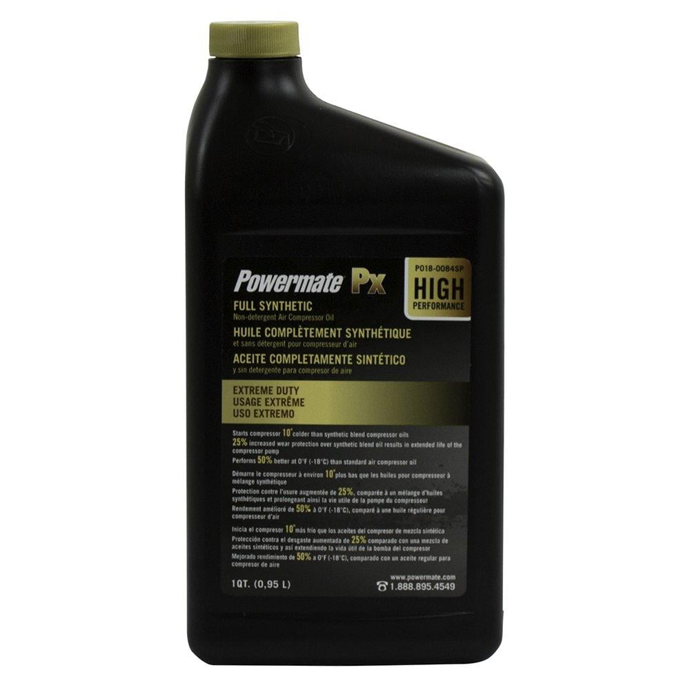 Powermate Px P018-0084SP 100% Full Synthetic Air Compressor Oil ...