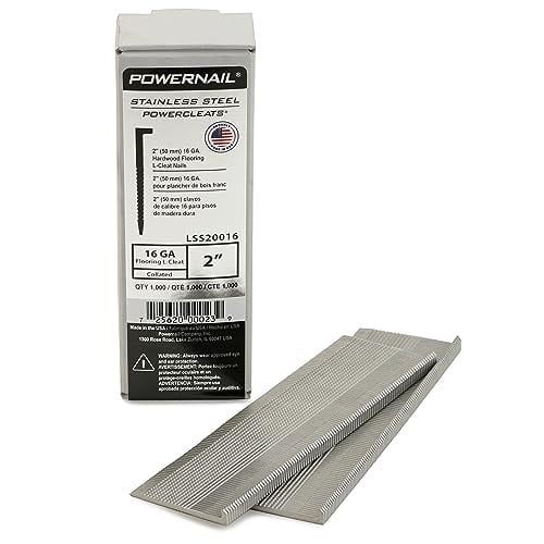 Powernail LSS20016 16 Gauge 2 Inch Length Stainless Steel L-Cleat ...