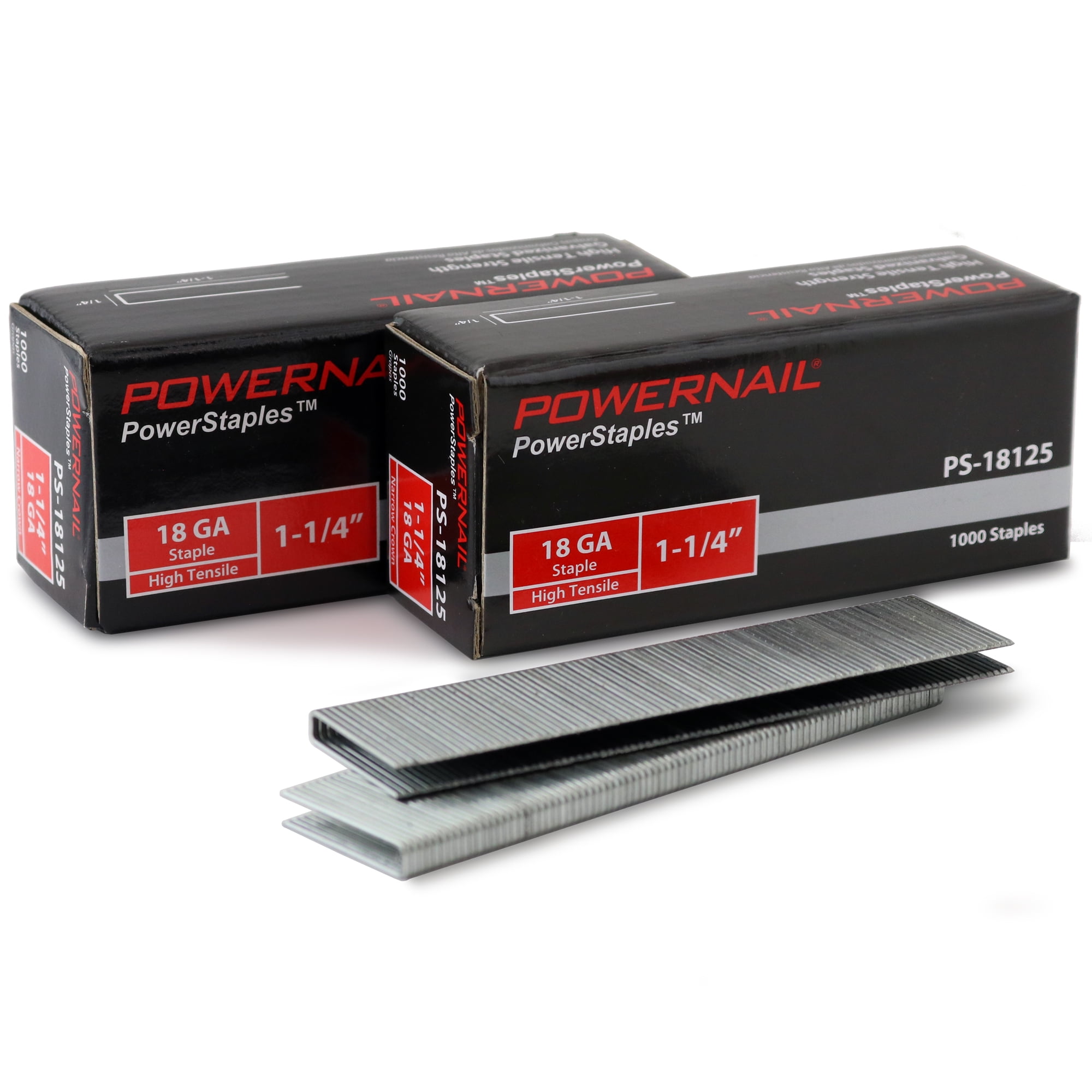 Powernail PS18125 18 Gauge 1/4 Inch Crown 1-1/4 Inch Length Chisel ...