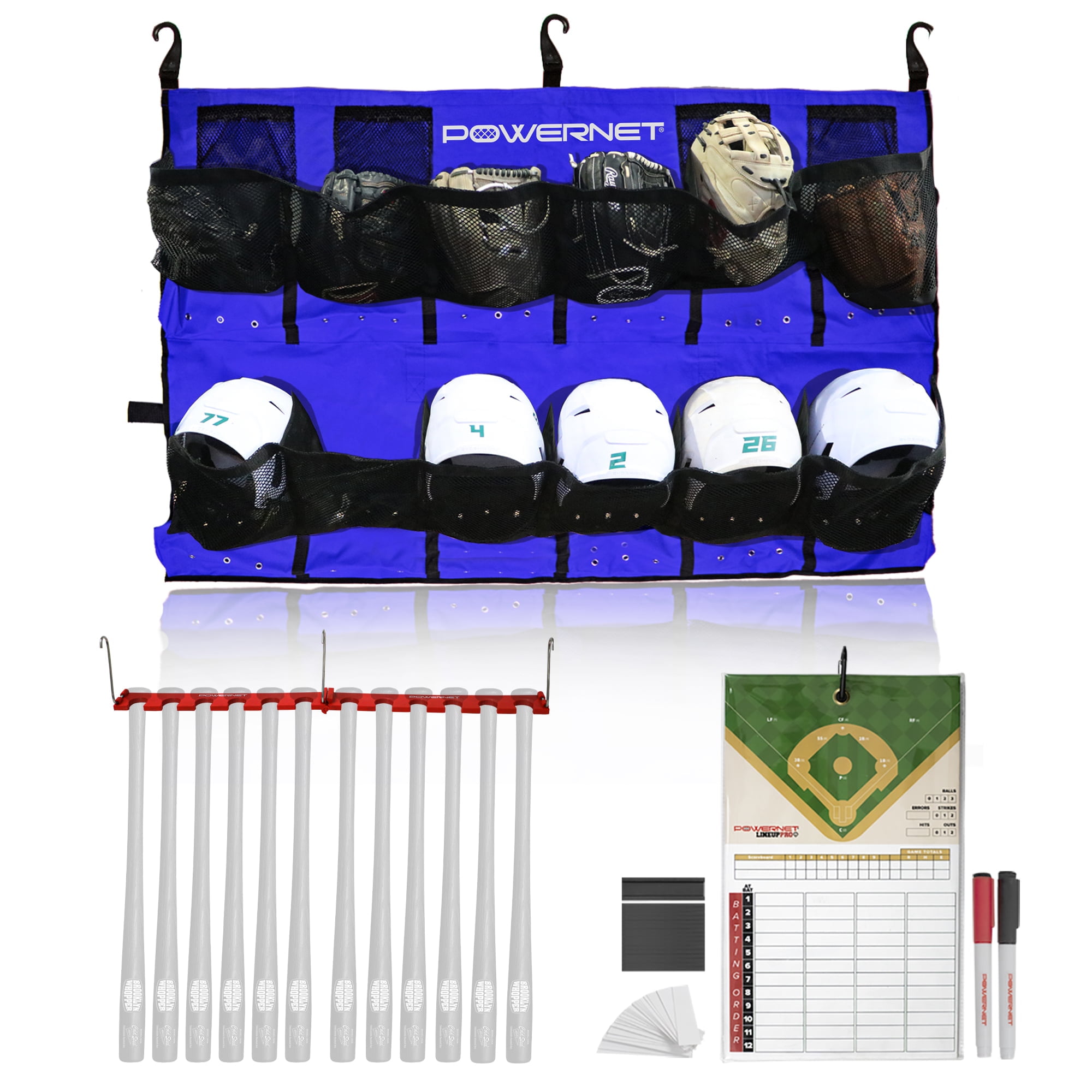 Powernet On Deck Team Bundle, Dugout Organizer for Baseball & Softball ...