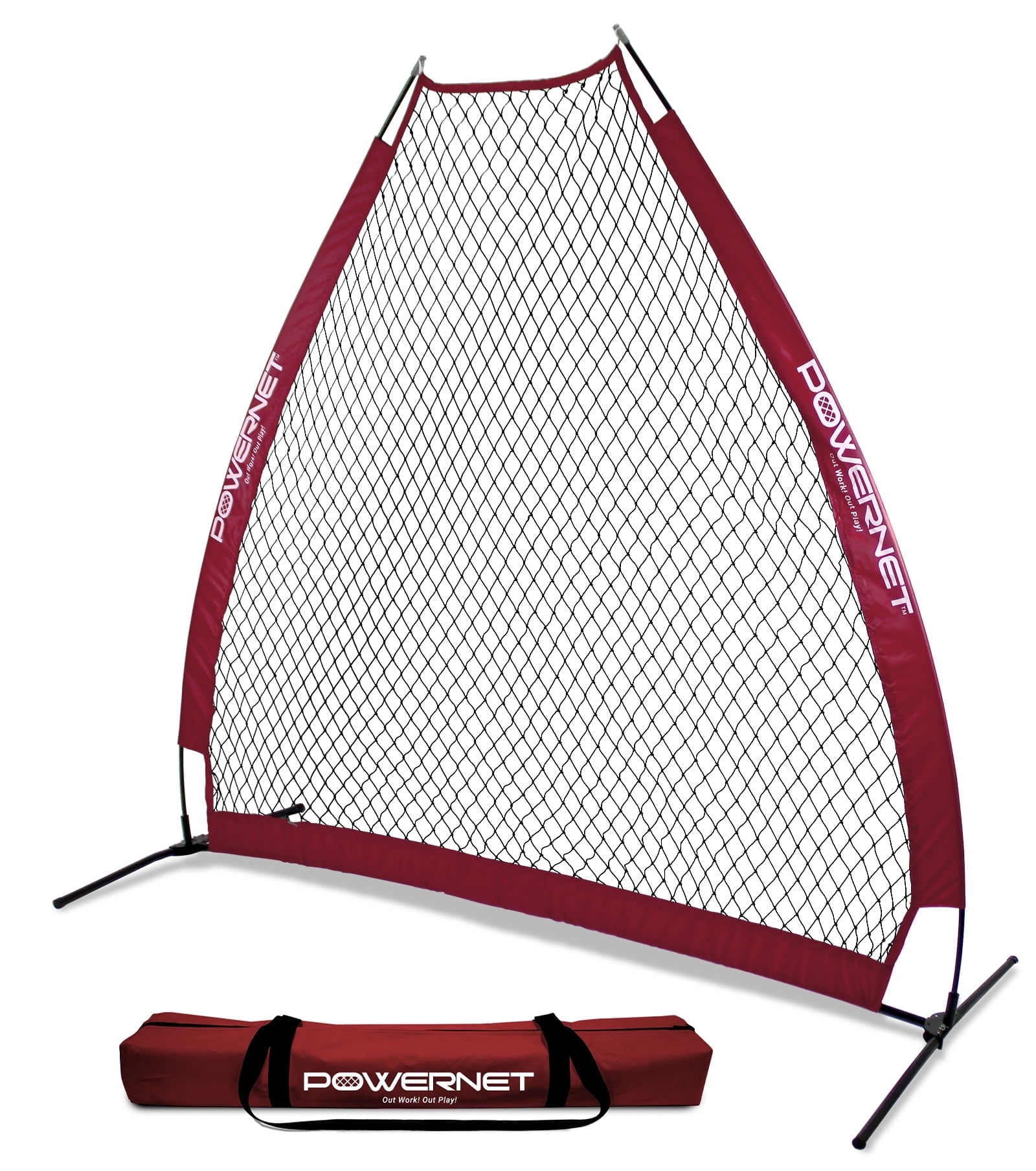Powernet Portable Baseball Practice Net for Pitching and Hitting ...