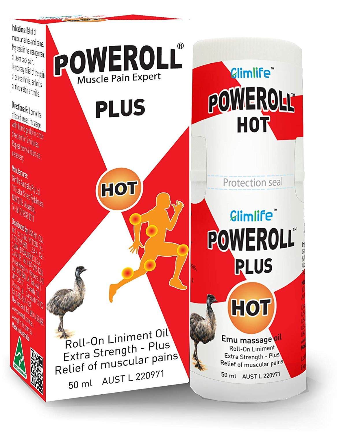 Poweroll Plus Hot Roll on Liniment 50ml - Walmart.com