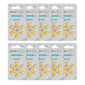 Power-One Hearing Aid Battery, Zinc Air, Long Lasting, Size 312, Pack of 60 - Walmart.com