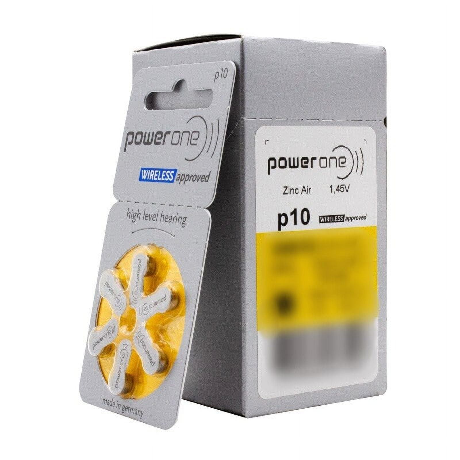 Powerone Hearing aid Batteries Size 10 (60 Pack) - Walmart.com