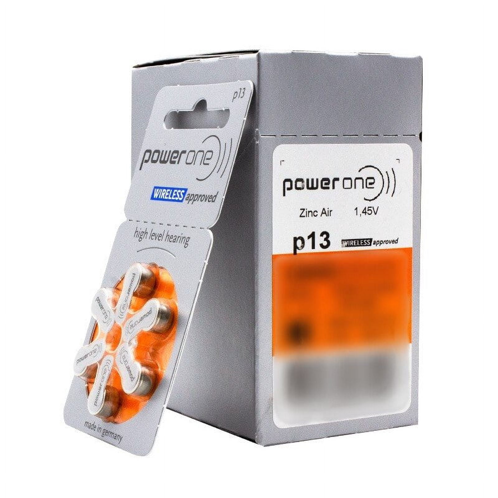 Powerone Hearing aid Batteries Size 13 (60 Pack) - Walmart.com