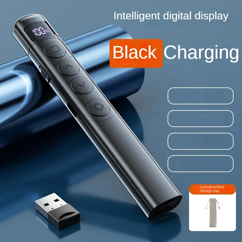 Powerpoint Pen Wireless Presentation Clicker Type-C Rechagable Remote ...