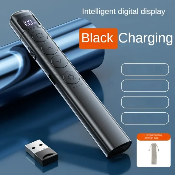 Powerpoint Pen Wireless Presentation Clicker Type-C Rechagable Remote ...