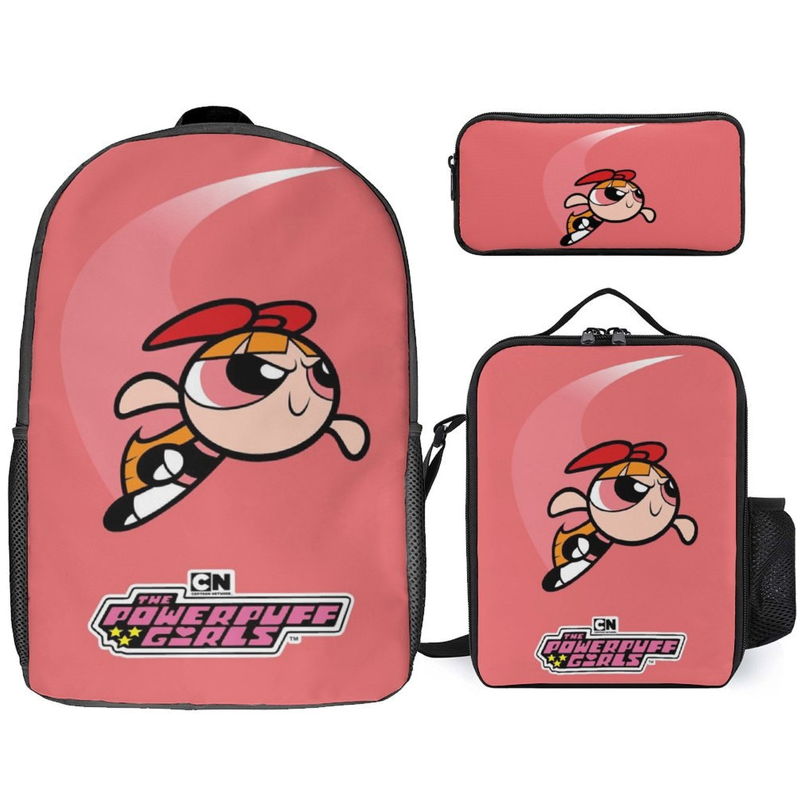 The Powerpuff Blossom, Bubbles and Buttercup Backpack Set, 3 Piece ...
