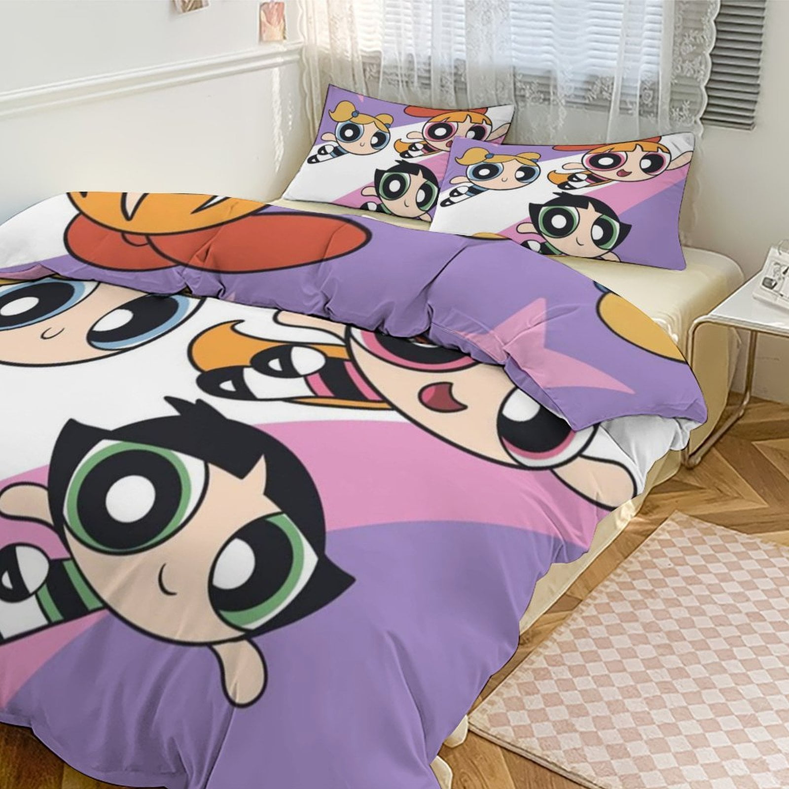 The Powerpuff Girls 3 Pieces Bedding Set 3D Printed Lightweight Bed ...