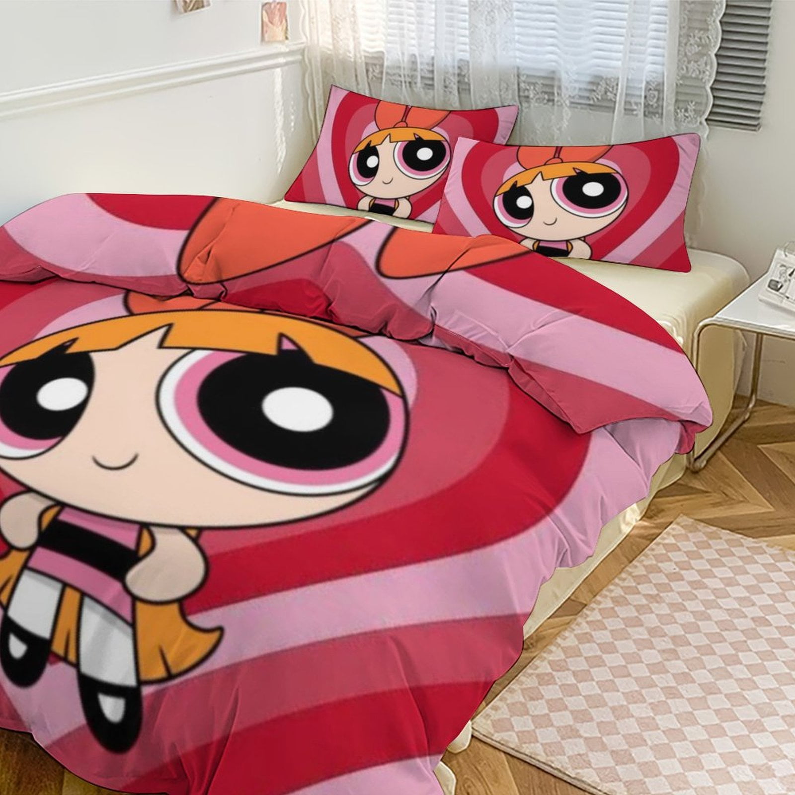 The Powerpuff Girls 3 Pieces Bedding Set 3D Printed Lightweight Bed ...