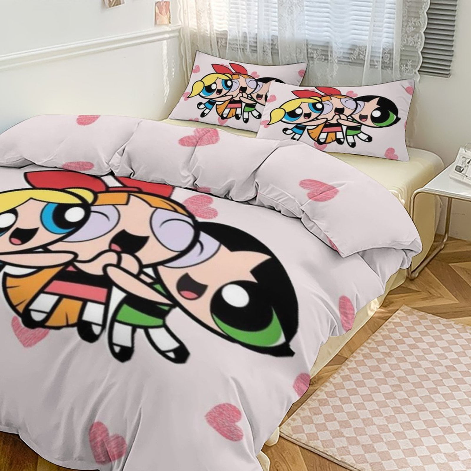 The Powerpuff Girls 3 Pieces Bedding Set 3D Printed Lightweight Bed ...