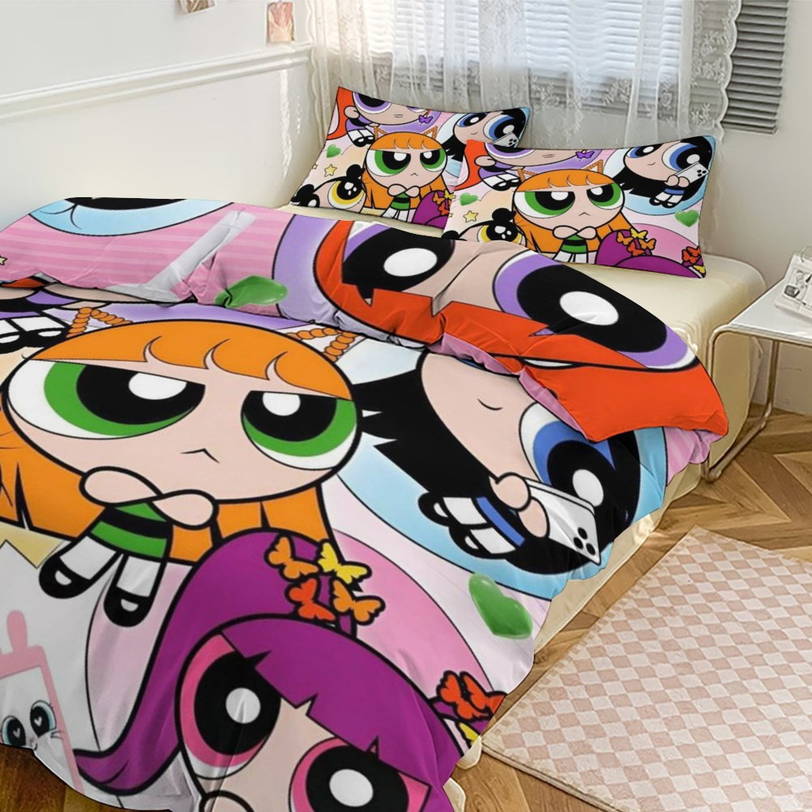The Powerpuff Girls 3 Pieces Bedding Set 3D Printed Lightweight Bed ...