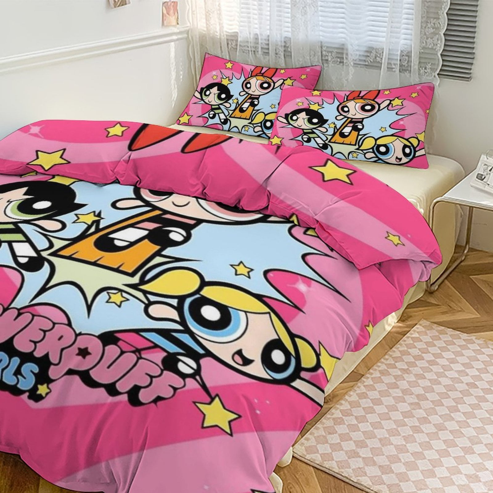 The Powerpuff Girls 3 Pieces Bedding Set 3D Printed Lightweight Bed ...