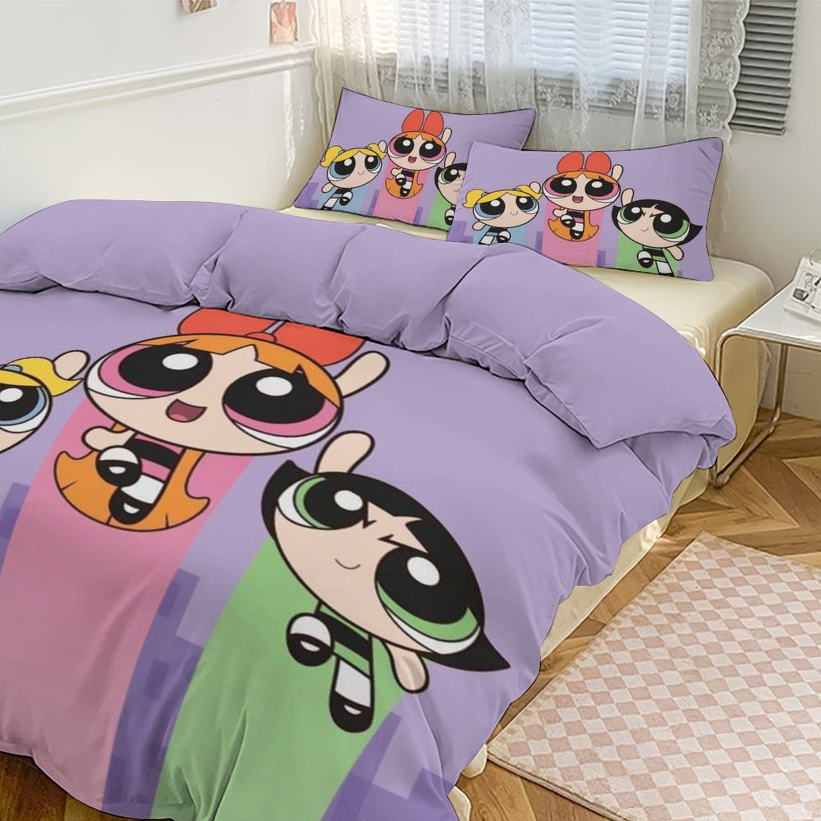 The Powerpuff Girls 3 Pieces Bedding Set 3D Printed Lightweight Bed ...