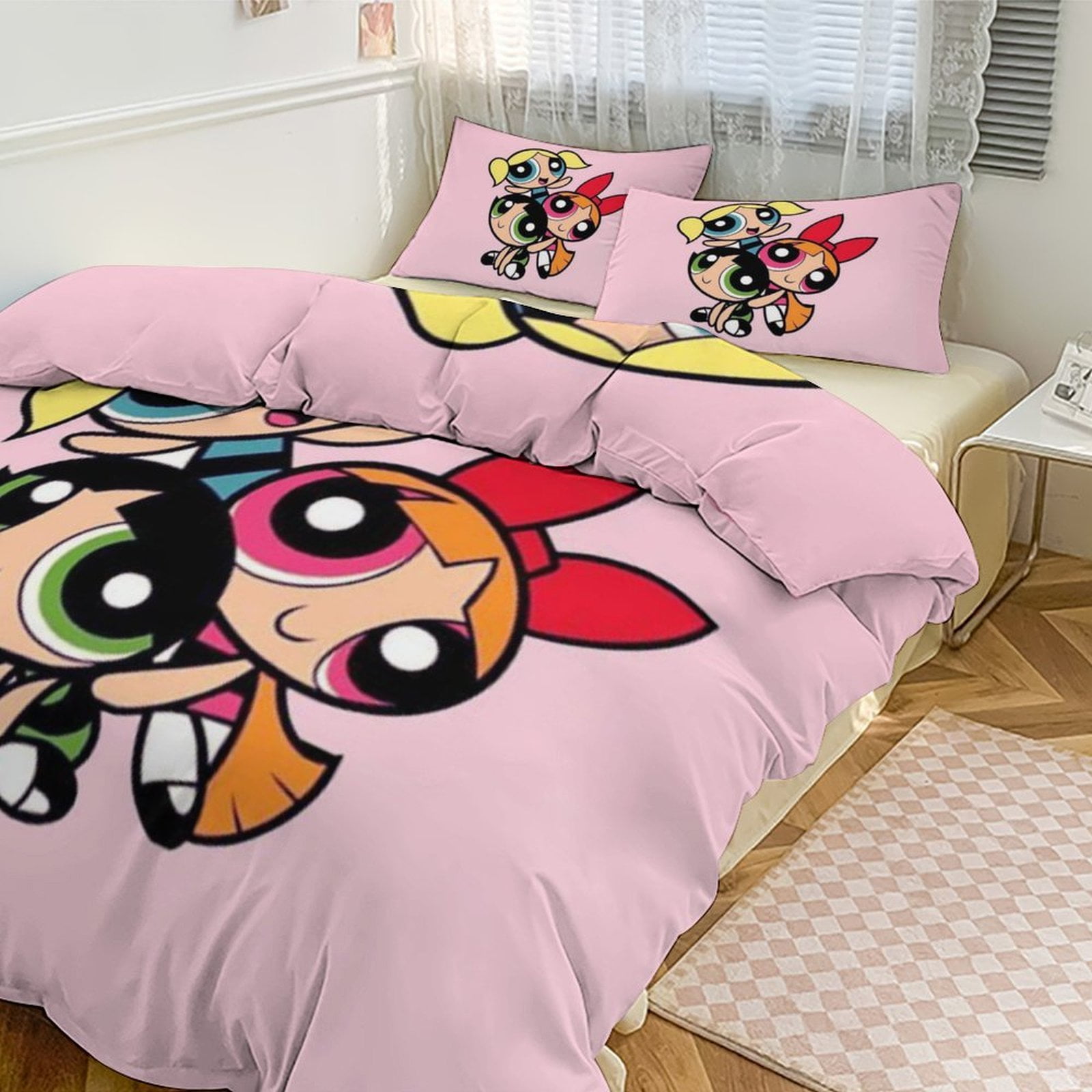 The Powerpuff Girls 3 Pieces Bedding Set 3D Printed Lightweight Bed ...