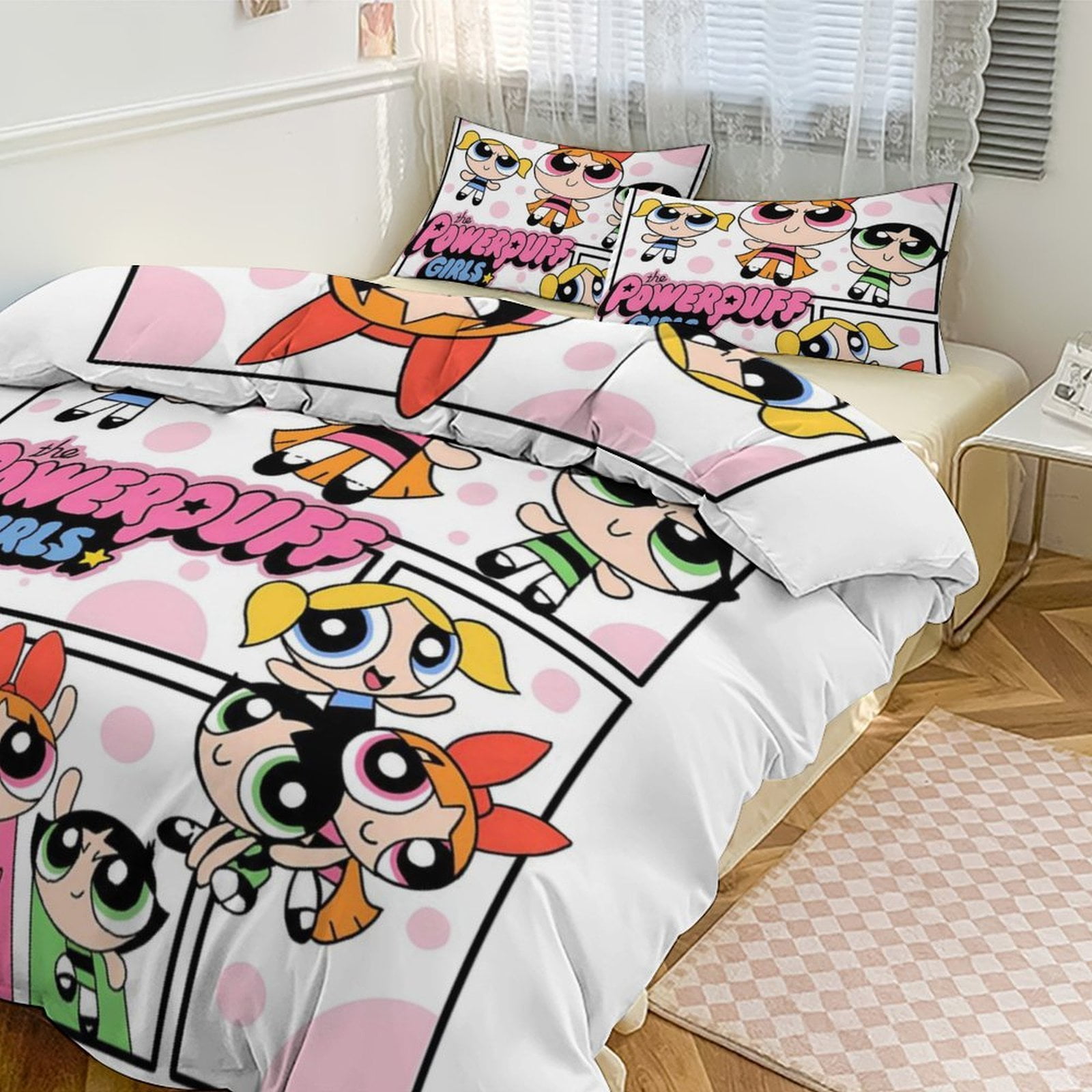 The Powerpuff Girls 3 Pieces Bedding Set 3D Printed Lightweight Bed ...