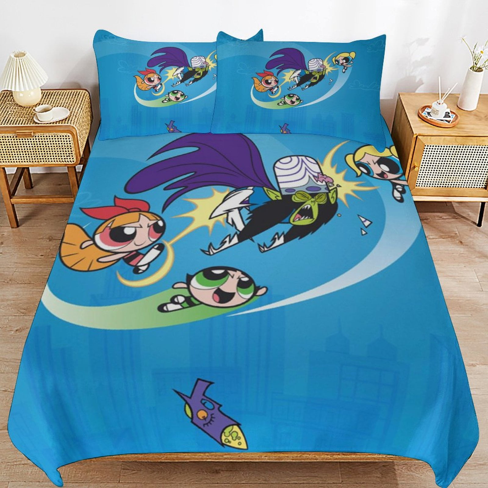 The Powerpuff Girls 3 Pieces Bedding Set 3D Printed Lightweight Bed ...