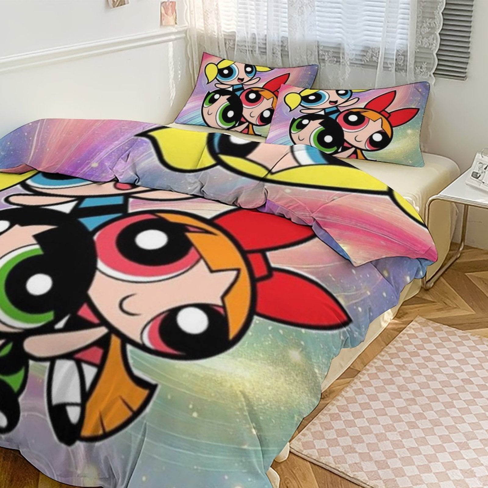 The Powerpuff Girls 3 Pieces Bedding Set 3D Printed Lightweight Bed ...