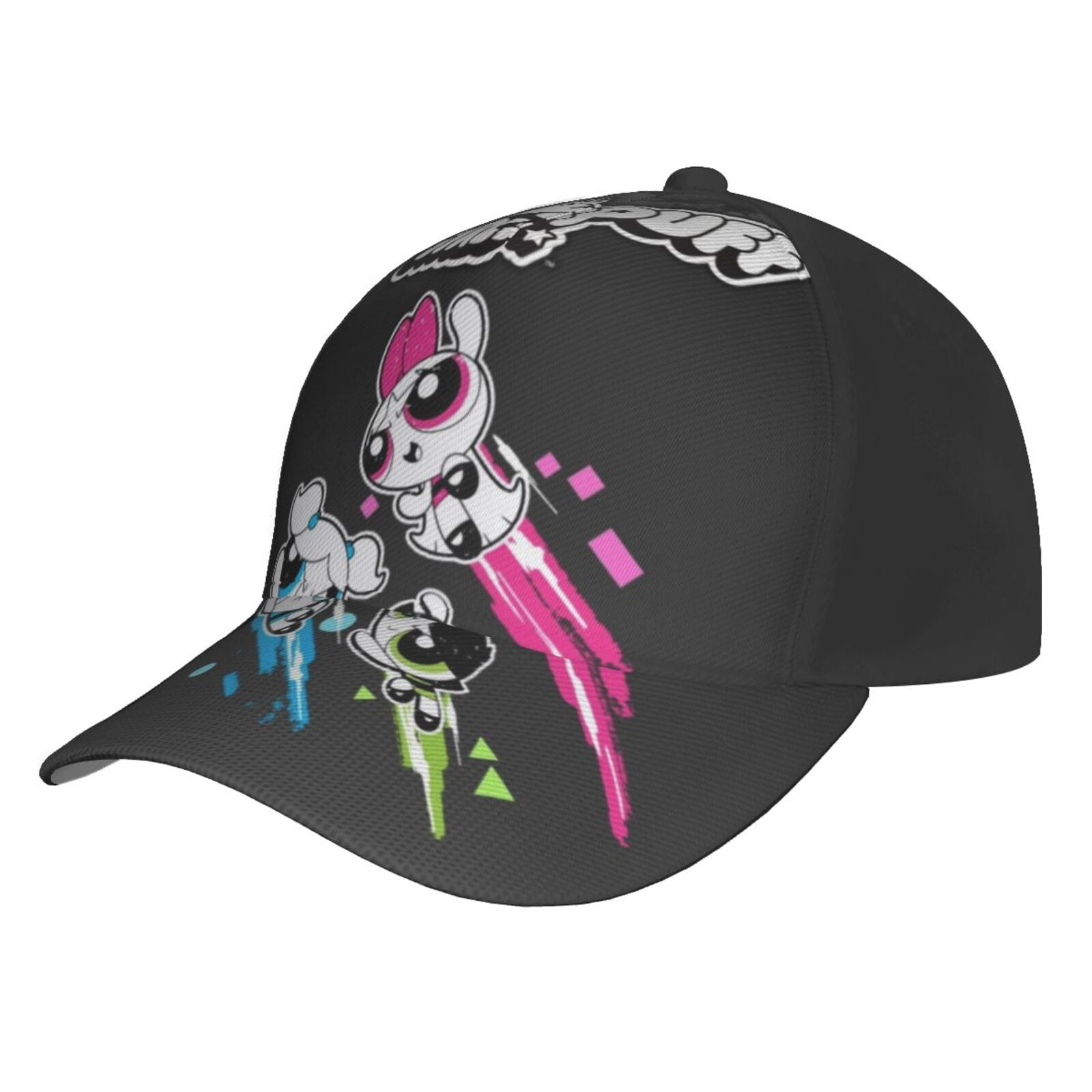 Powerpuff Girls Anime Baseball Cap Hats Adjustable Snapback Caps Cool ...