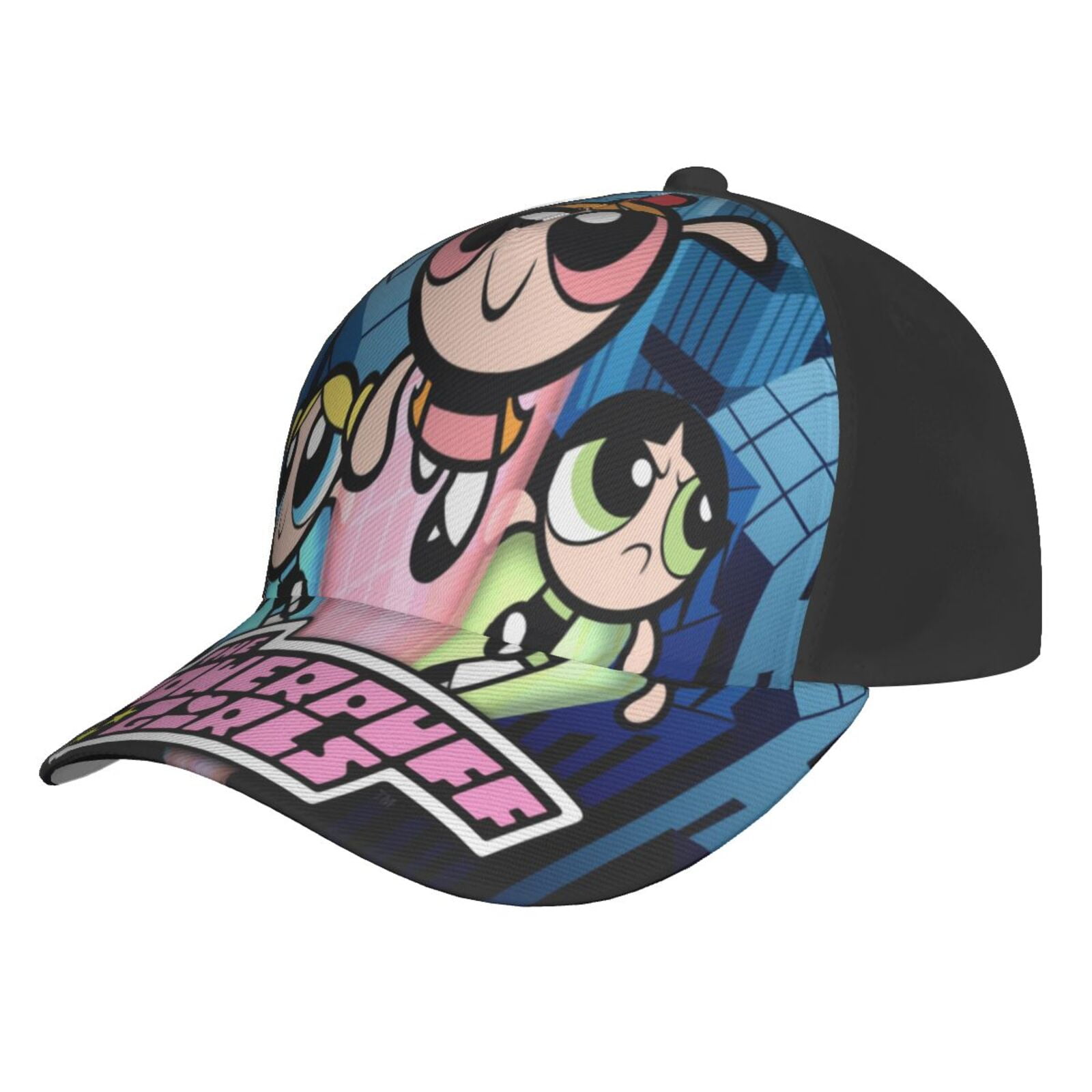 Powerpuff Girls Anime Baseball Cap Hats Adjustable Snapback Caps Cool ...
