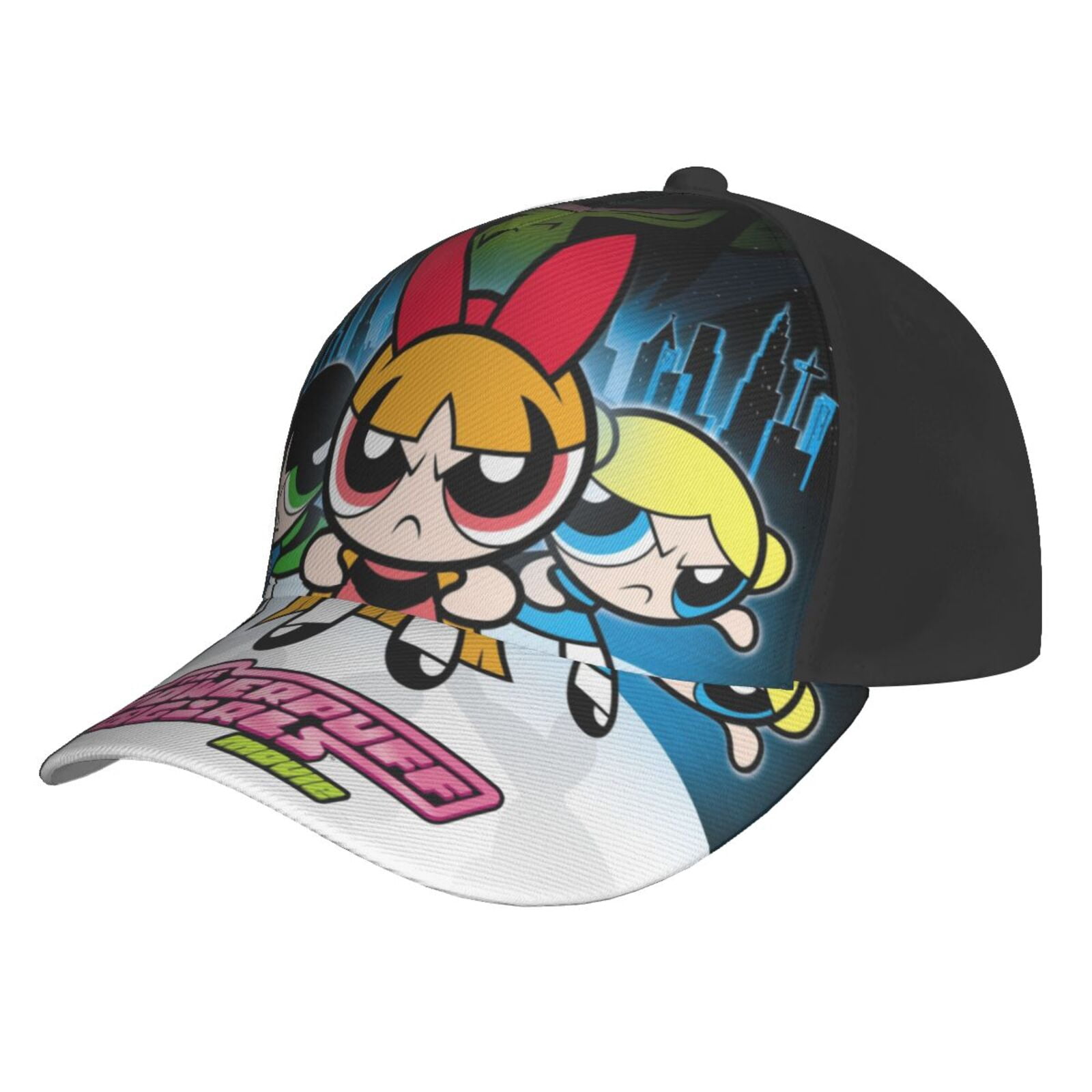 Powerpuff Girls Anime Baseball Cap Hats Adjustable Snapback Caps Cool ...